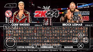 Game Wwe 2k24 Ppsspp Android Offline Graphics Hd Full Character Mod Wwe ...