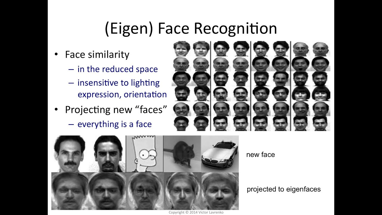 Pca 17 Properties Of Eigenfaces Youtube