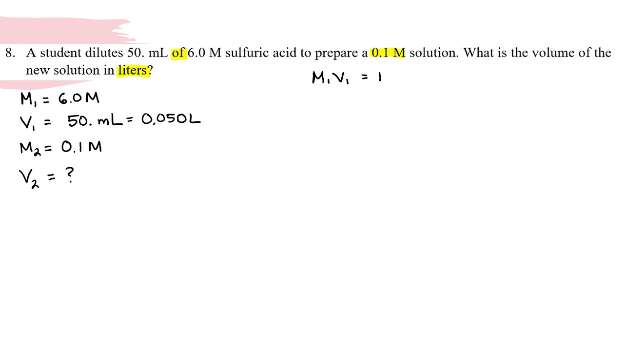 Dilution Problems Mcat At George Tarenorerer Blog