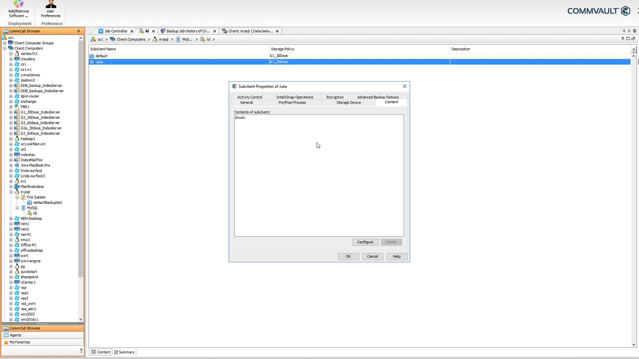 Commvault 101 Mysql Configuration Backup And Restore Youtube