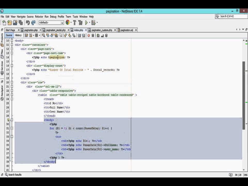 Codeigniter Hmvc Pagination Tutorial With Mysql Youtube