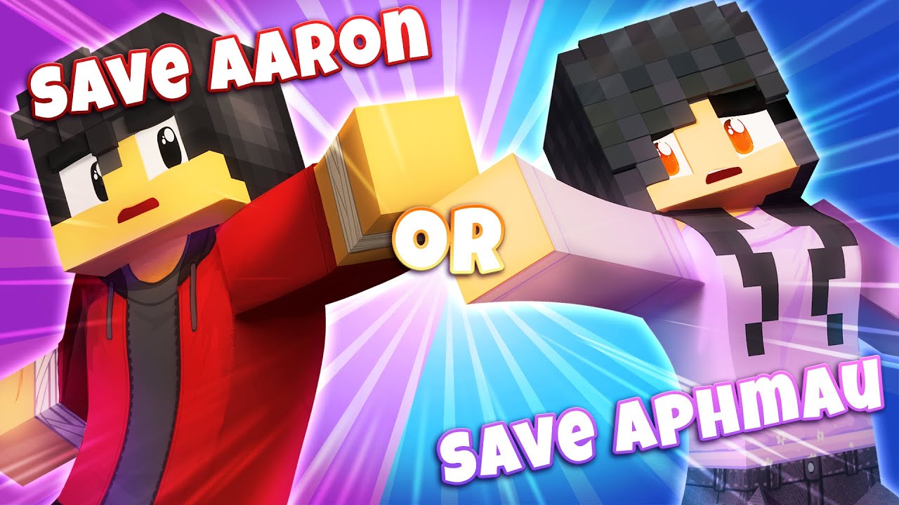 Save Aaron Or Aphmau Minecraft Would You Rather Youtube