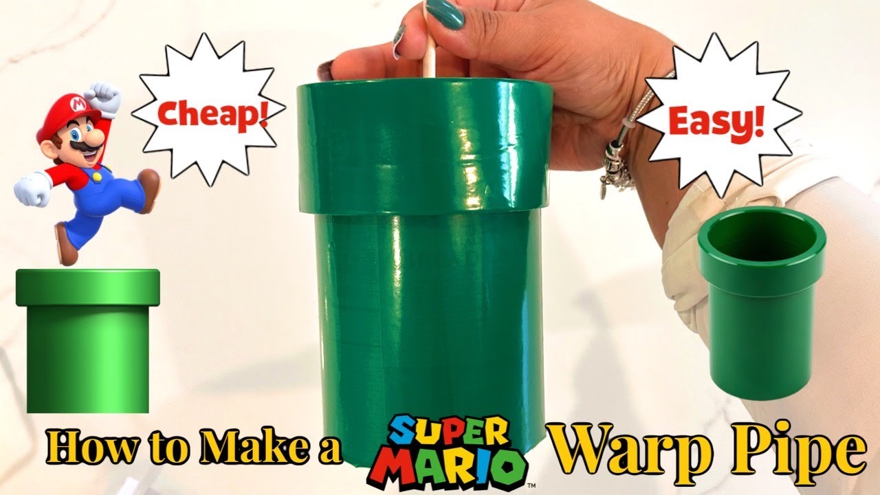 How To Make A Simple And Affordable Super Mario Warp Pipe Youtube
