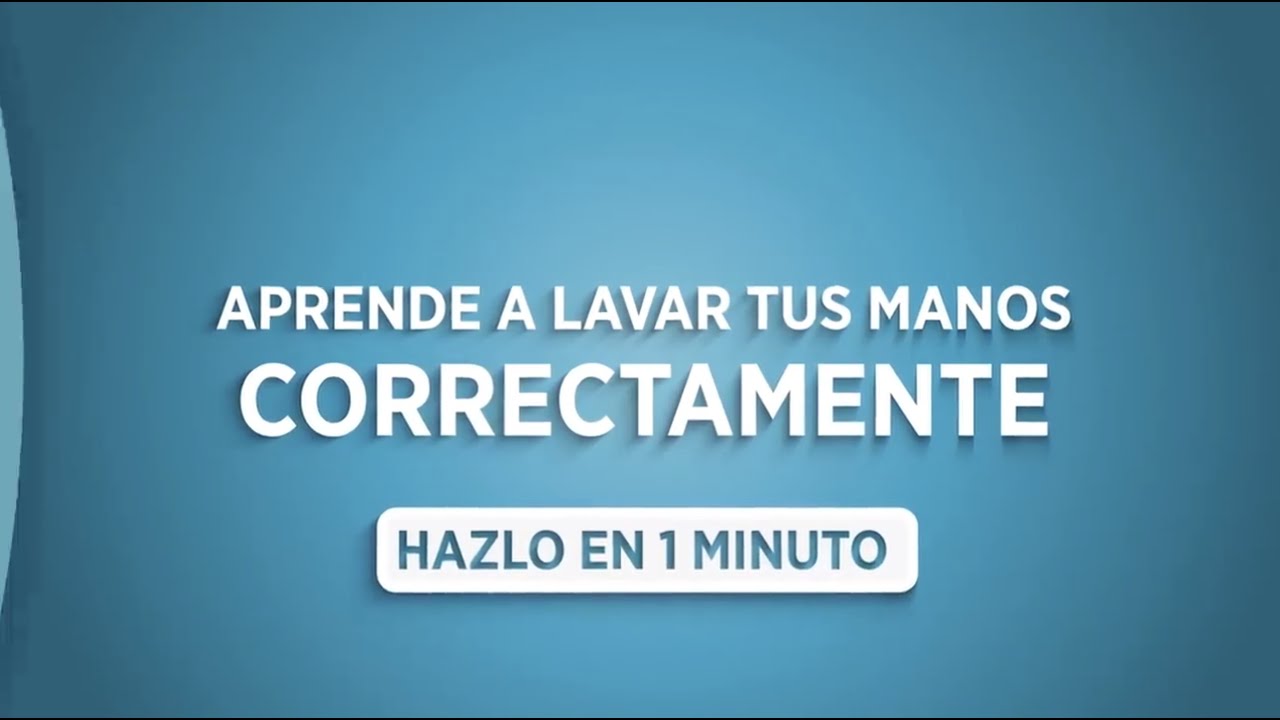 Lava Correctamente Tus Manos En 1 Minuto Youtube