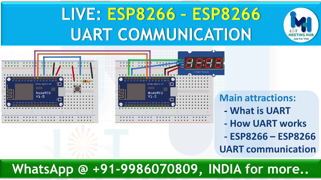 Esp8266 Esp8266 Uart Communication Elecrowmaker Youtube