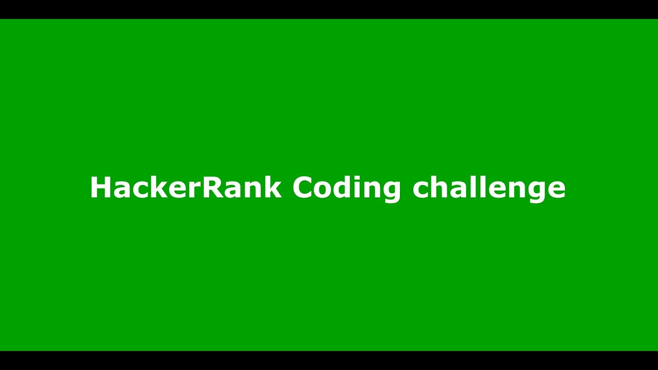 Solve Hackerrank Coding Challenge In Java Youtube