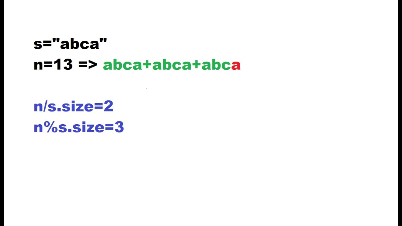 Hackerrank Repeated String Solution Ruby Youtube