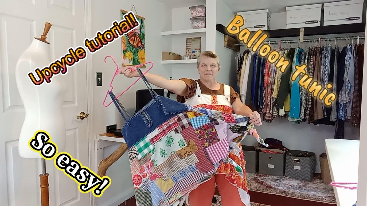 Upcycled Clothing Tutorial The Knot Tunic Youtube