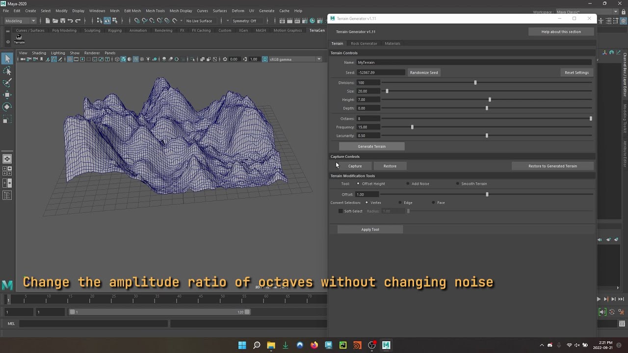 Terrain Generator Maya Python Scripting Youtube