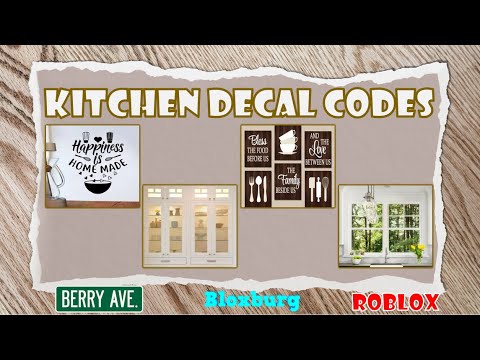 Kitchen Cabinets Decal Codes Bloxburg Berry Avenue Club Roblox