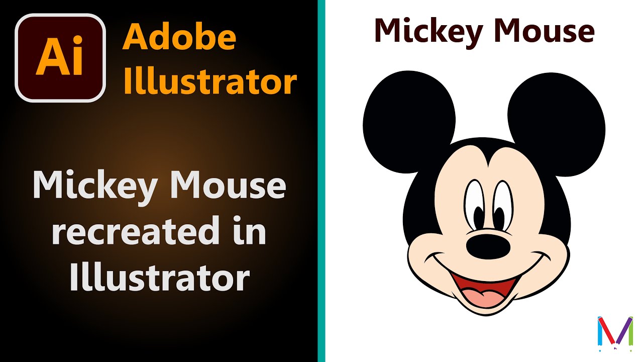 How To Draw Mickey Mouse In Illustrator