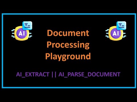 Snowflake Ai Genai Document Processing Playground Ai Extract Ai