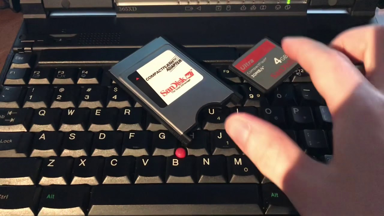 Easiest Way To Move Files To A Vintage Laptop Pc Card To Compactflash