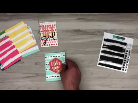 Brushed Stripe Background Stamp Set Youtube