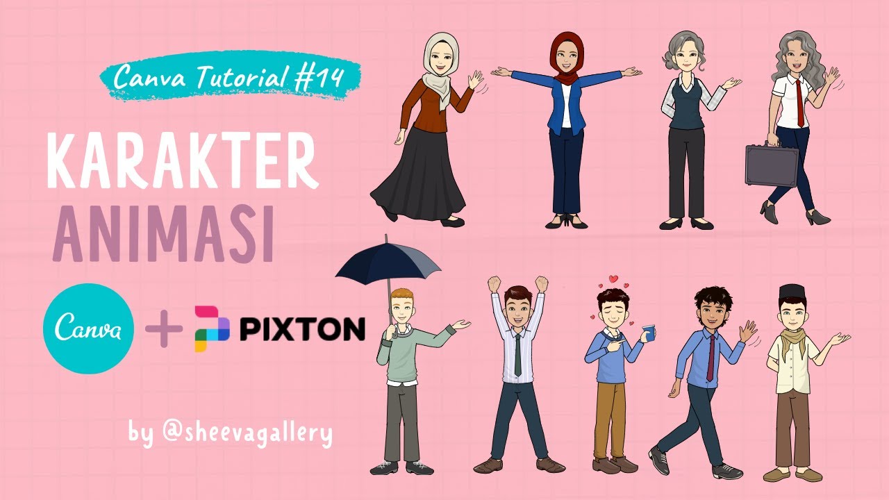 Karakter Animasi Di Canva Pixton Canva Tutorial 14 Youtube