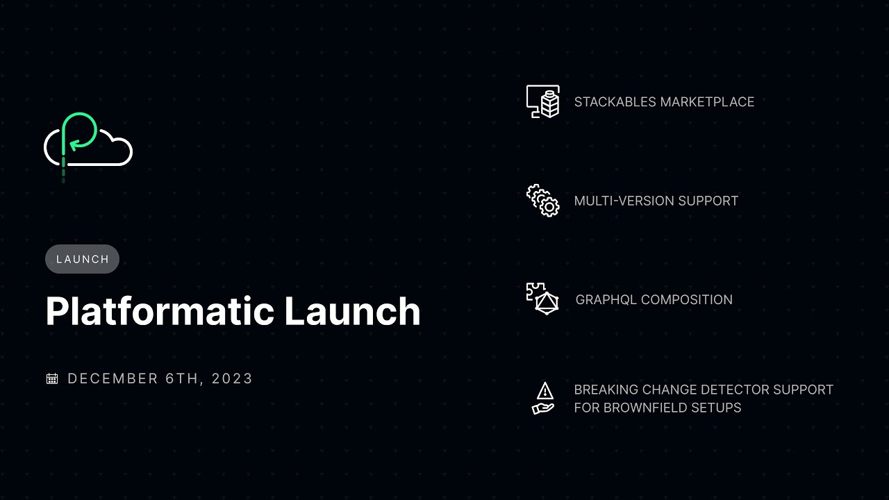 Introducing Platformatic S December Launch Meraki Youtube