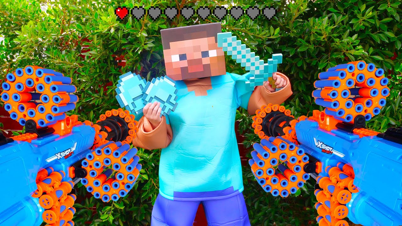 Nerf War Minecraft Battle Youtube