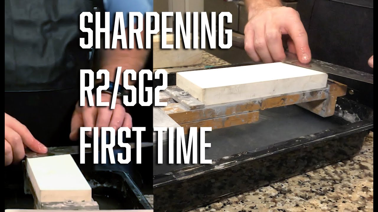Knife Sharpening Sharpening R2 Sg2 For The First Time Youtube