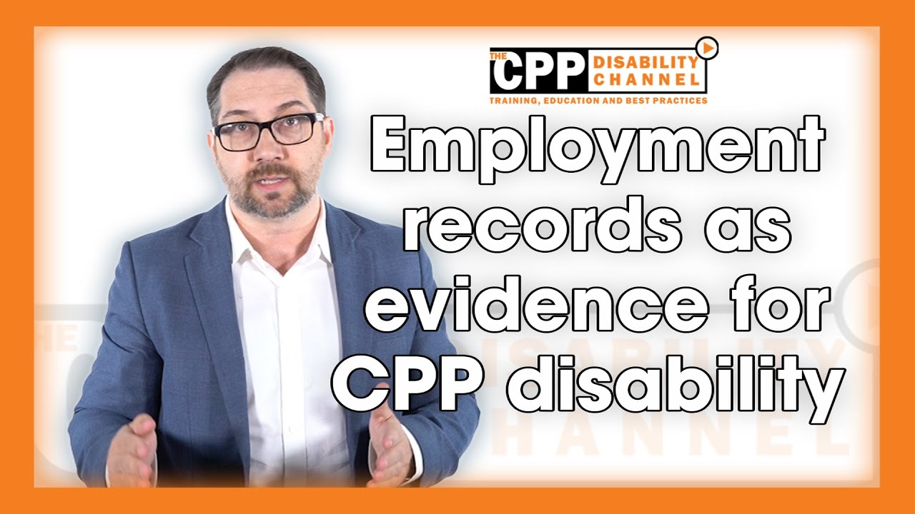 Cpp Disability Employment Records As Evidence For Disability Youtube