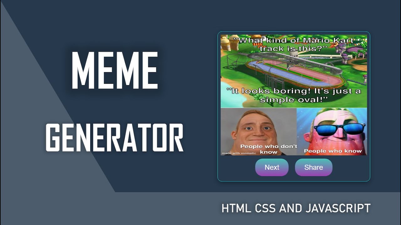 Meme Generator Using Html Css Javascript Meme Generator With