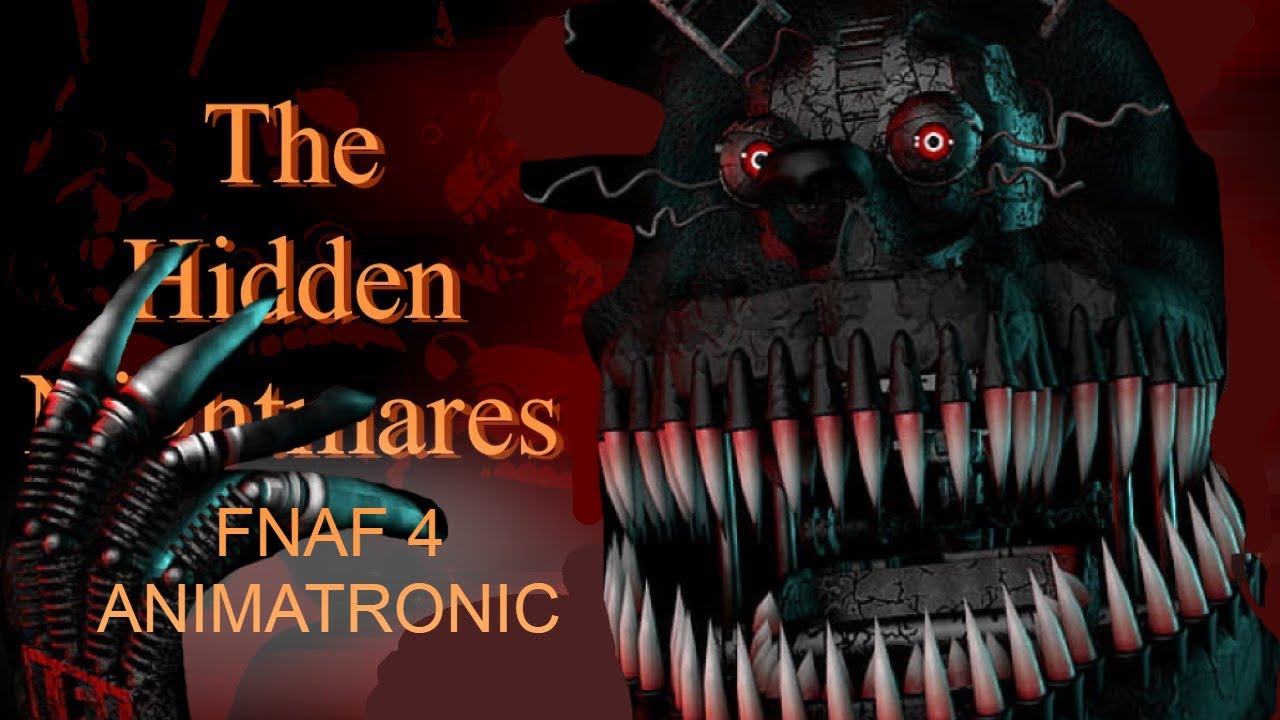 The Hidden Nightmares With Fnaf 4 Animatronics Fnaf Blender 50 Done