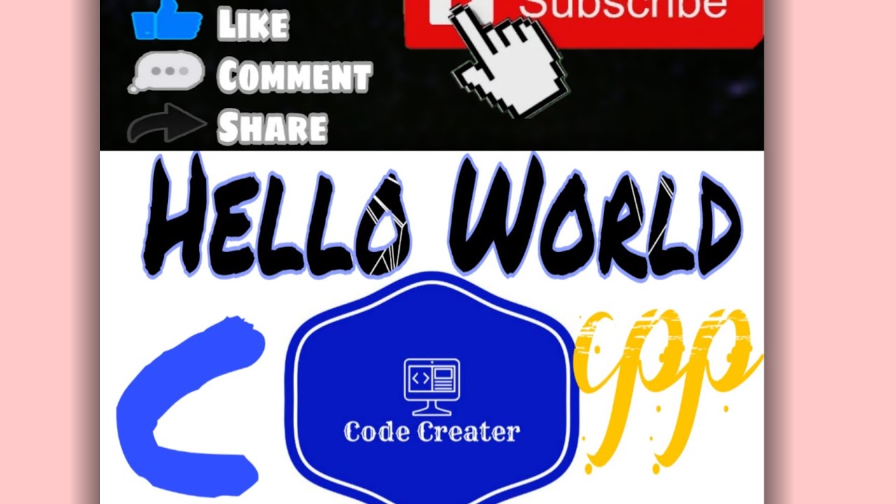 Hello World Program C C Python Helloworld Youtube