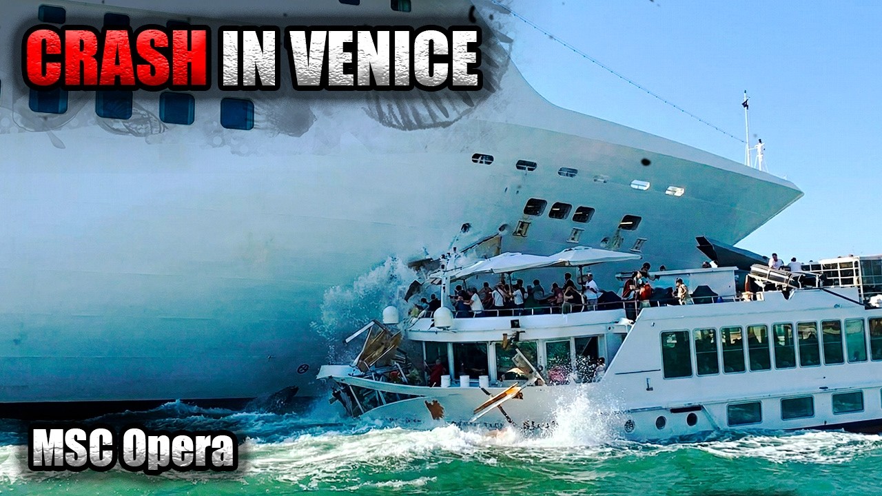 Cruise Ship Crash In Venice Msc Opera Collides With River Countess