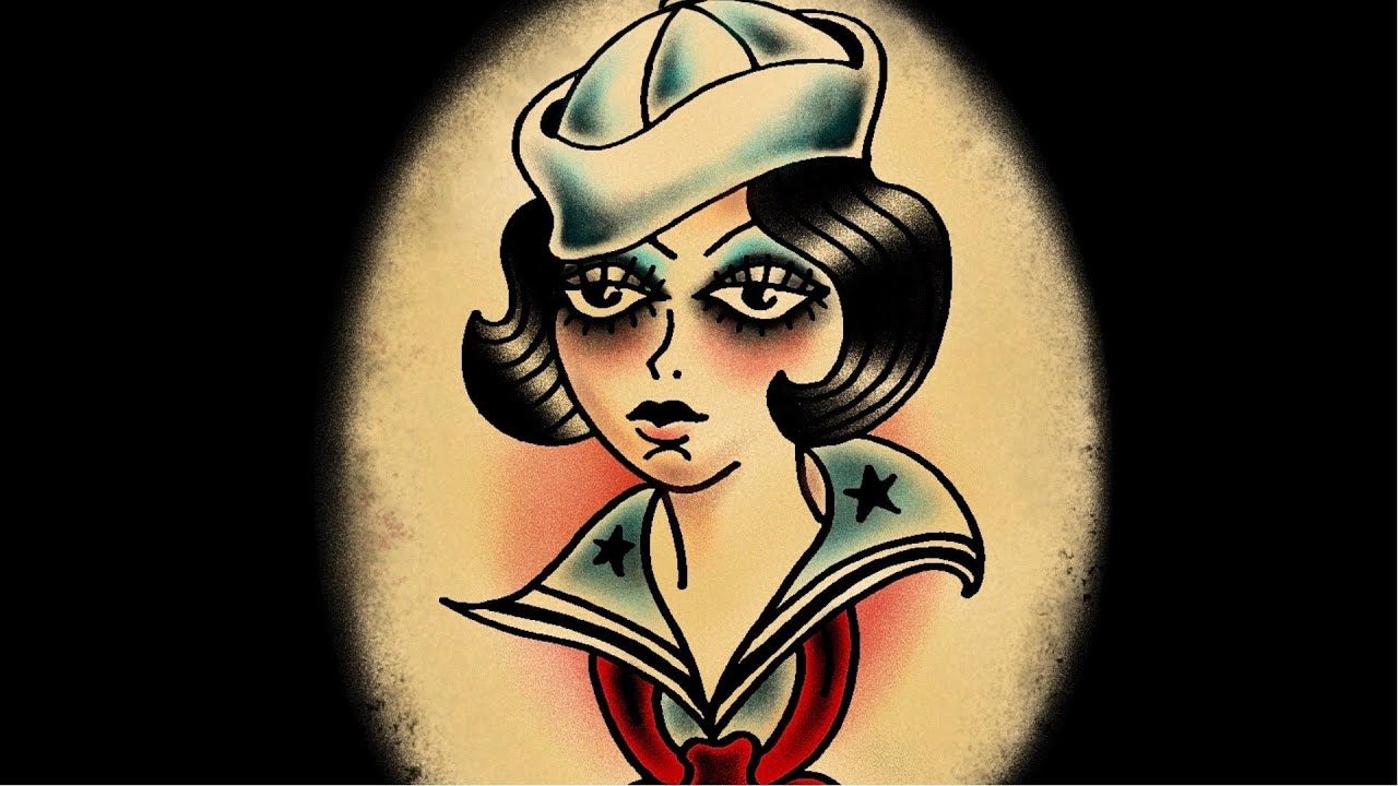 Old School Sailor Girl Tattoo Tattoo Uploaded By Jentheripper