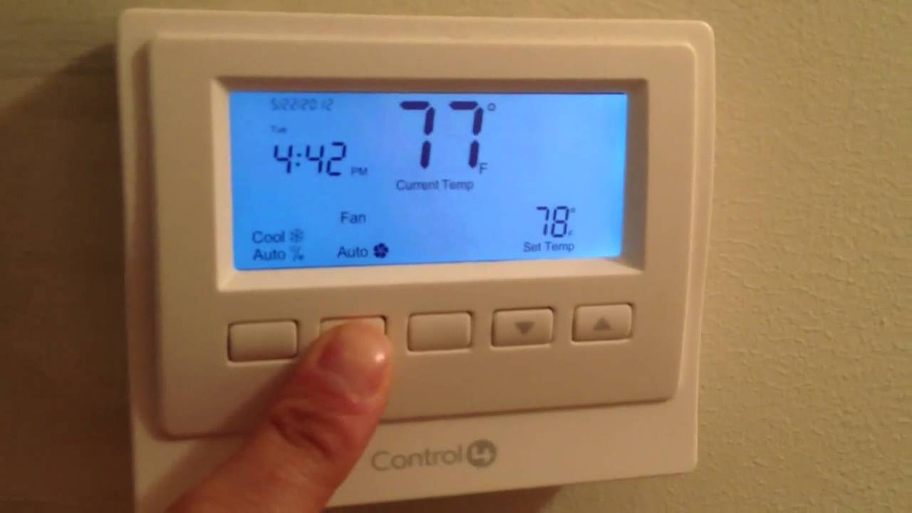 Control4 Wireless Thermostat Youtube