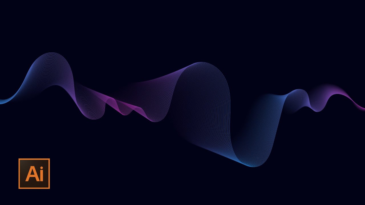 Adobe Illustrator Tutorial Dynamic Wave Background Youtube