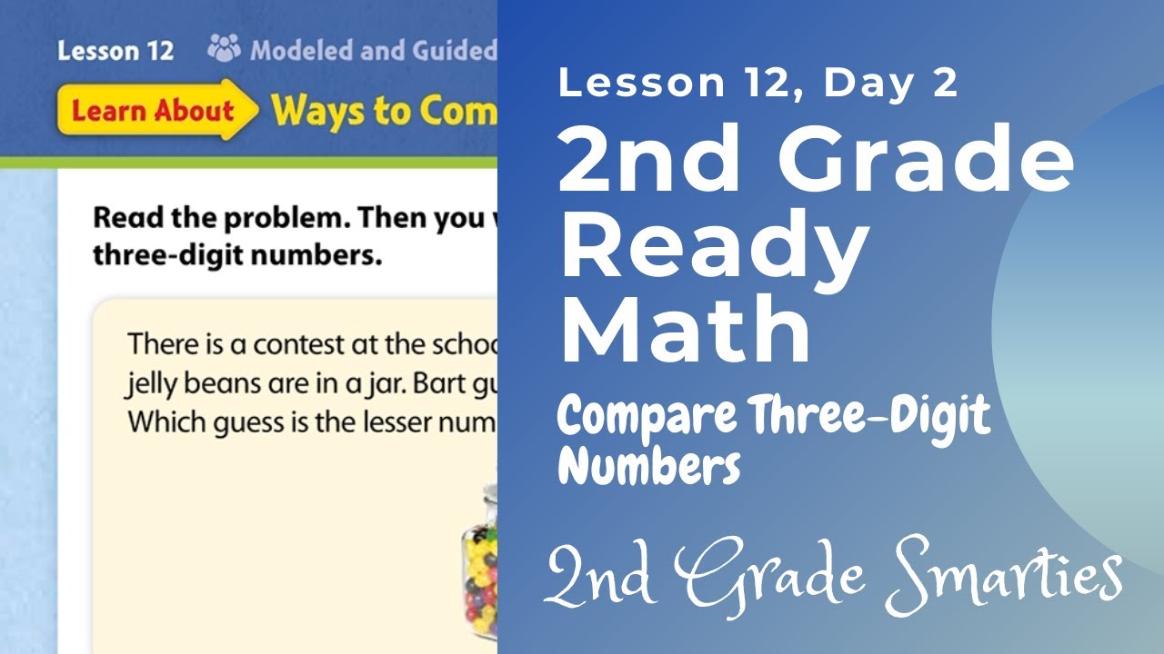 2nd Grade Ready Math Lesson 12 Day 2 Compare Two Digit Numbers Youtube