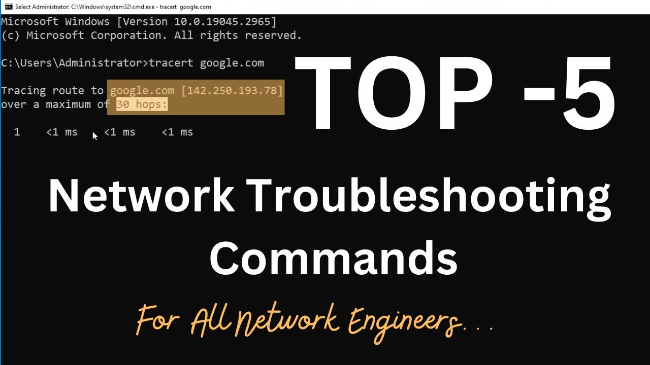 Master Network Troubleshooting With These Top 5 Commands With Live