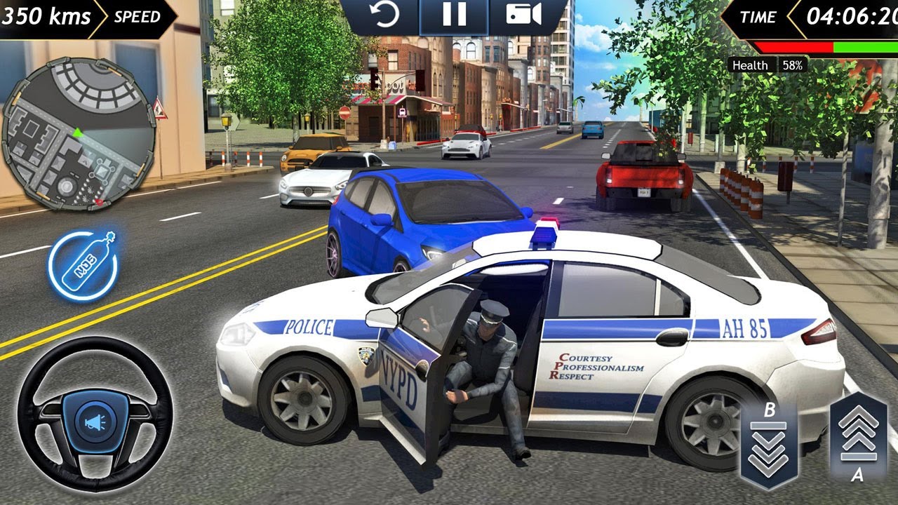 Coche Policía En Persecución Y Detención Juegos De Carros Youtube