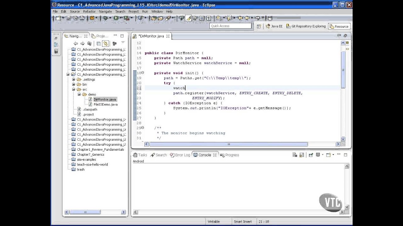 Advanced Java Tutorial I O Youtube