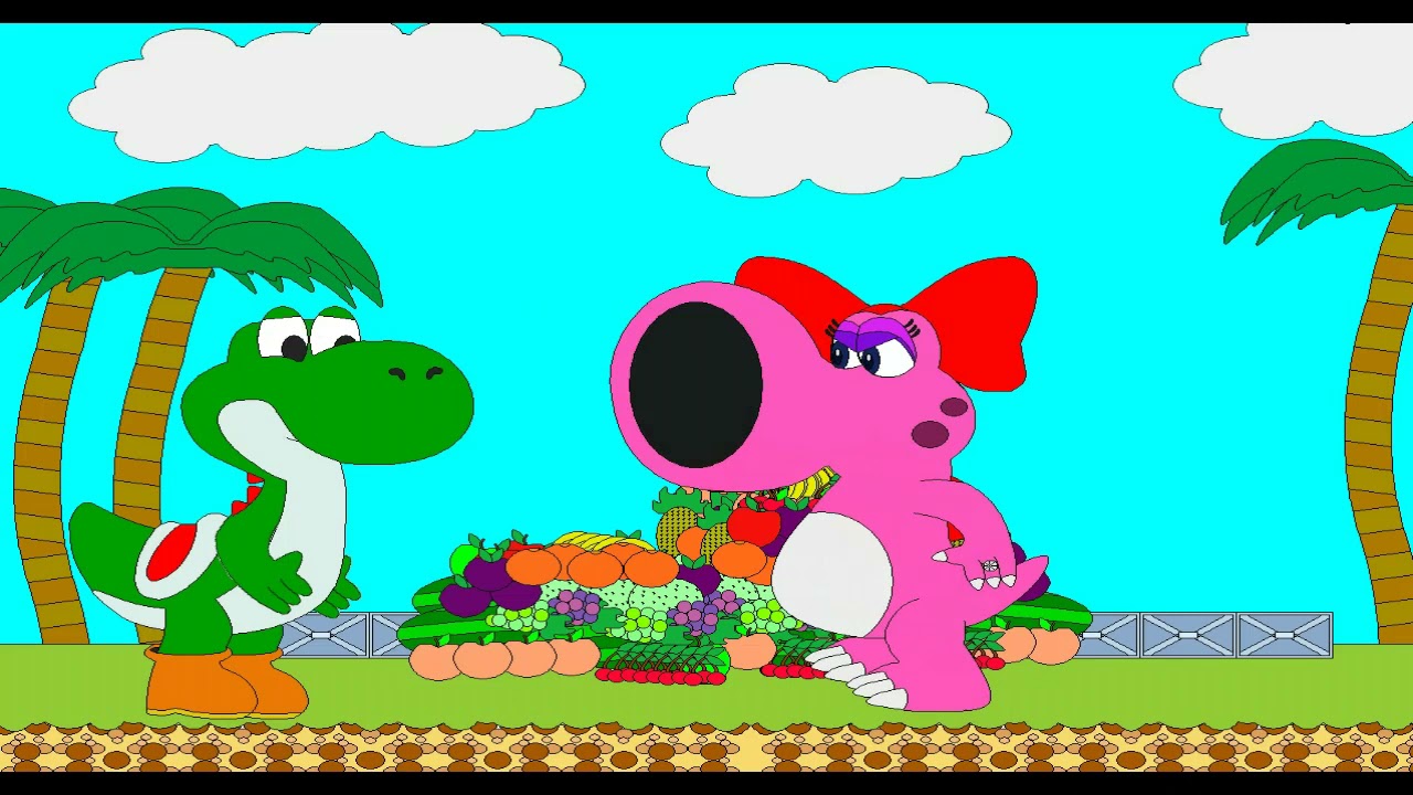 Eating Contest Yoshi Vs Birdo Youtube