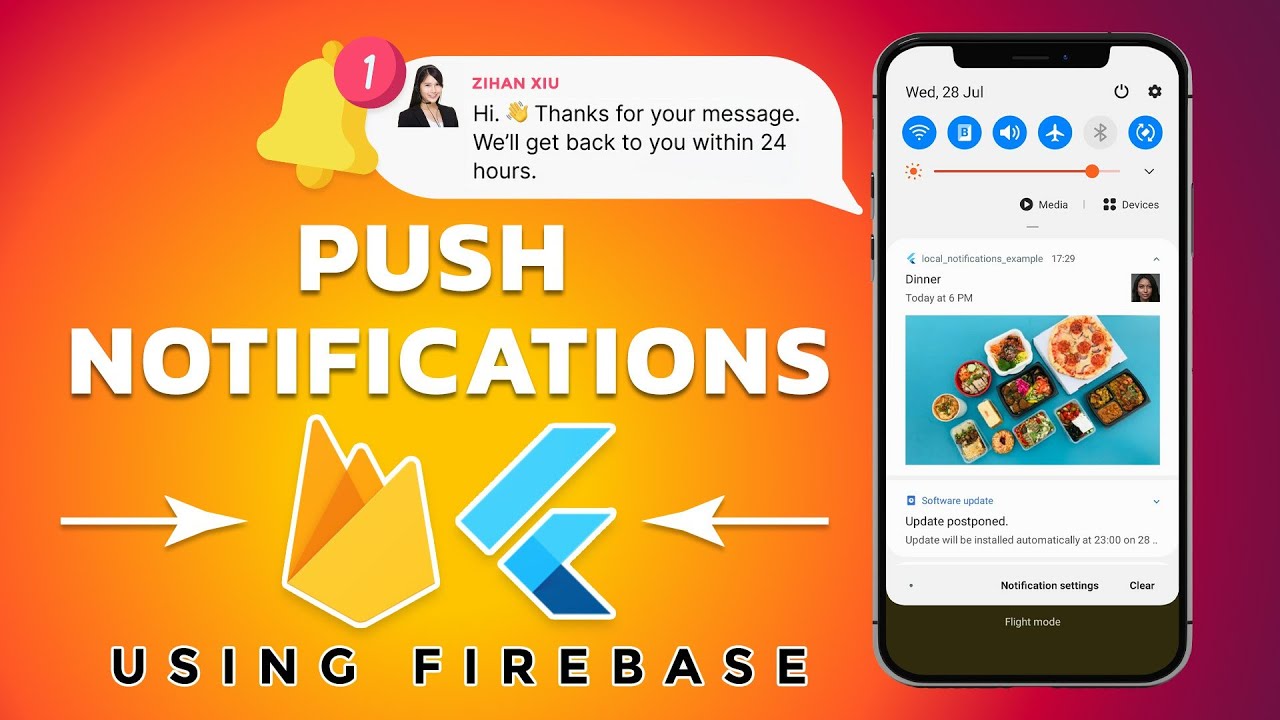 Flutter Push Notifications Using Firebase Youtube