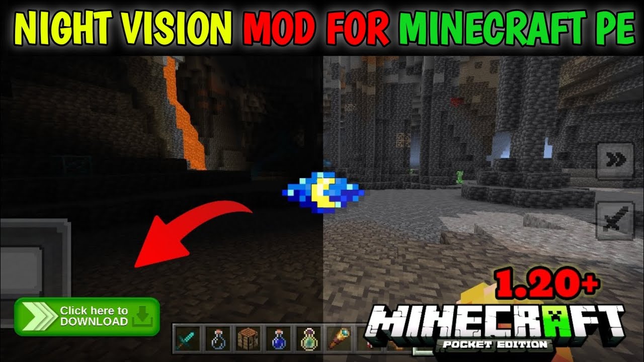 Night Vision Mod Minecraft Bedrock 1 19 At James Marts Blog