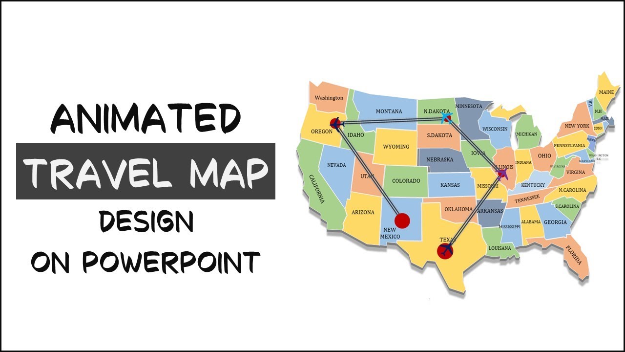 Travel Map Animation Template
