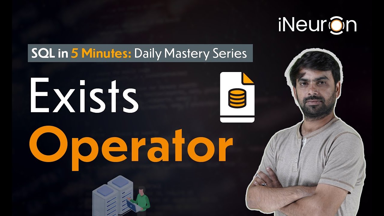 Exist Operator In Sql Sql Tutorial Youtube