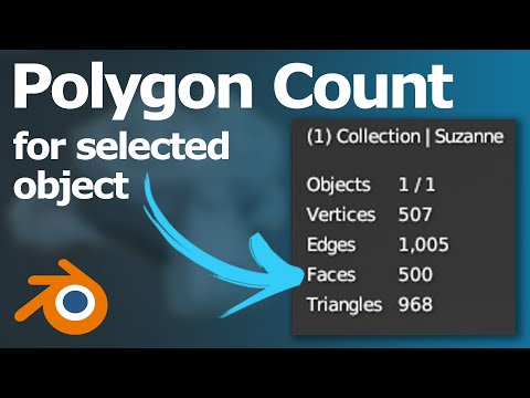 How To Check Polygons Count For Selected Object In Blender