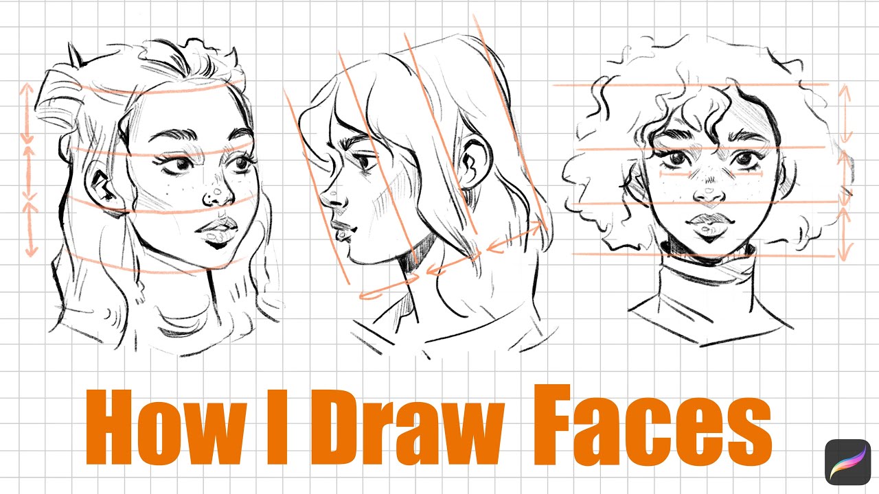 How I Draw Faces Tutorial Youtube