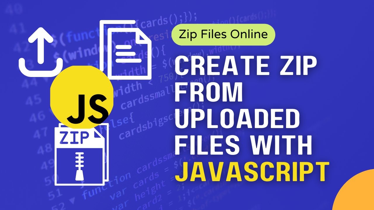 Zip Files Javascript Create Zip From Uploaded Files With Javascript
