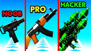 Upgrading Noob Vs Pro Vs Hacker Guns Projectjamesify Mp3 Music & Mp4 ...