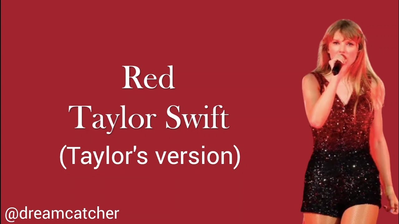 Red Taylor S Version Lyrics Taylor Swift Youtube