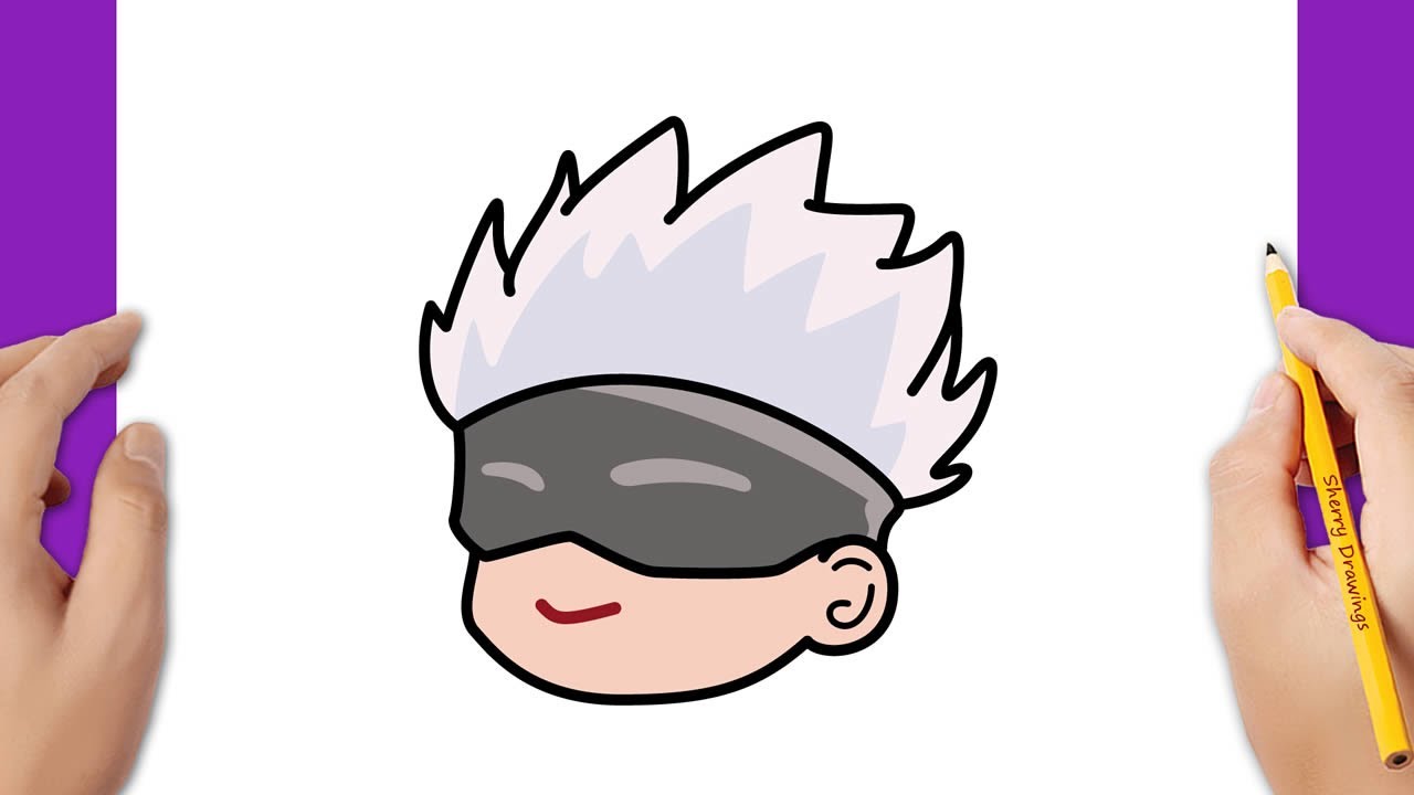 How To Draw Gojo Satoru Easy Youtube