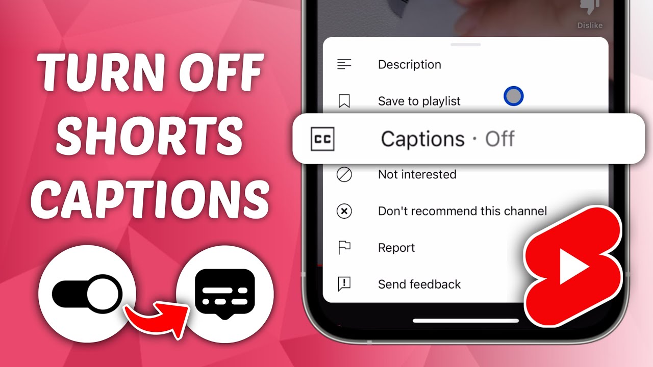 How To Turn Off Captions On Youtube Shorts Youtube