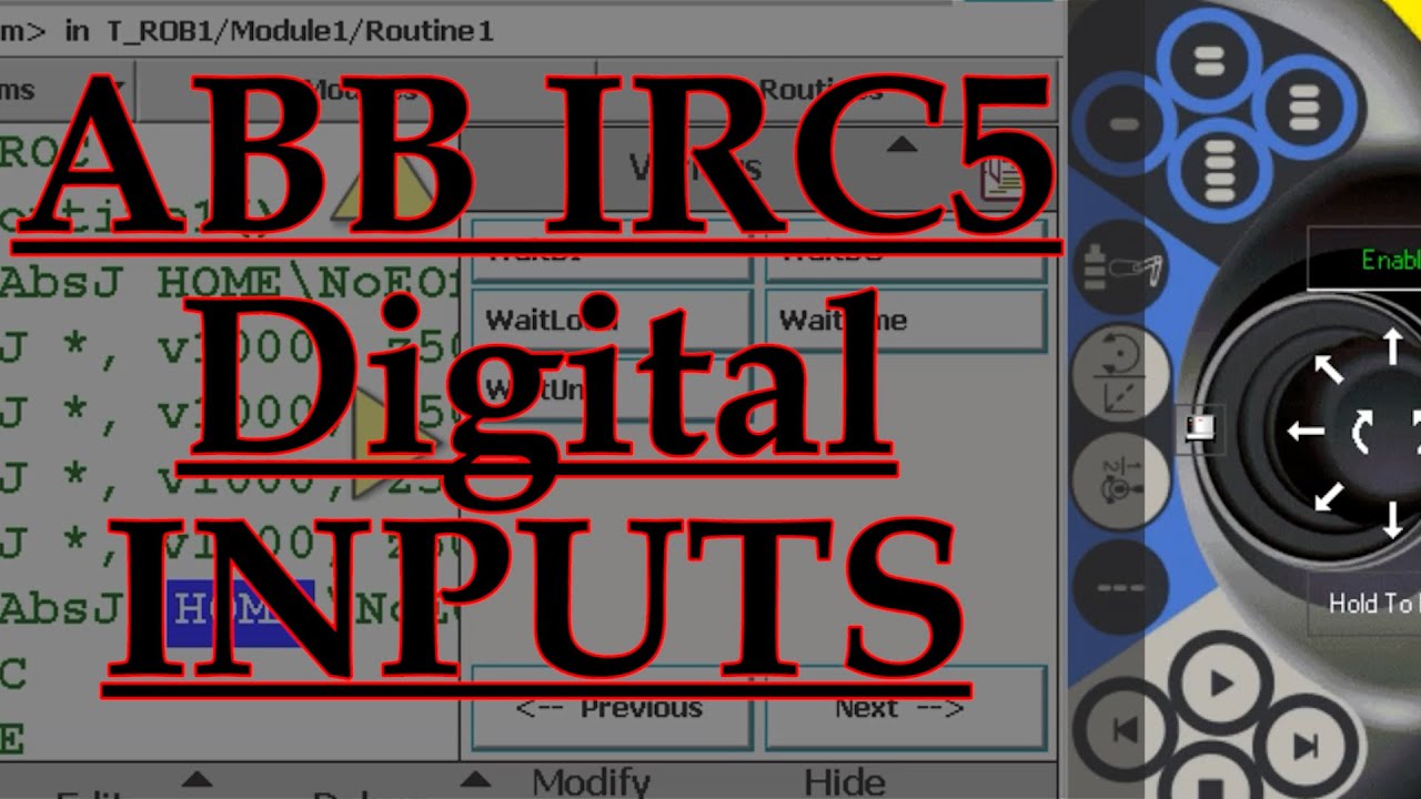 Abb Irc5 Programming Logic Digital Inputs Youtube