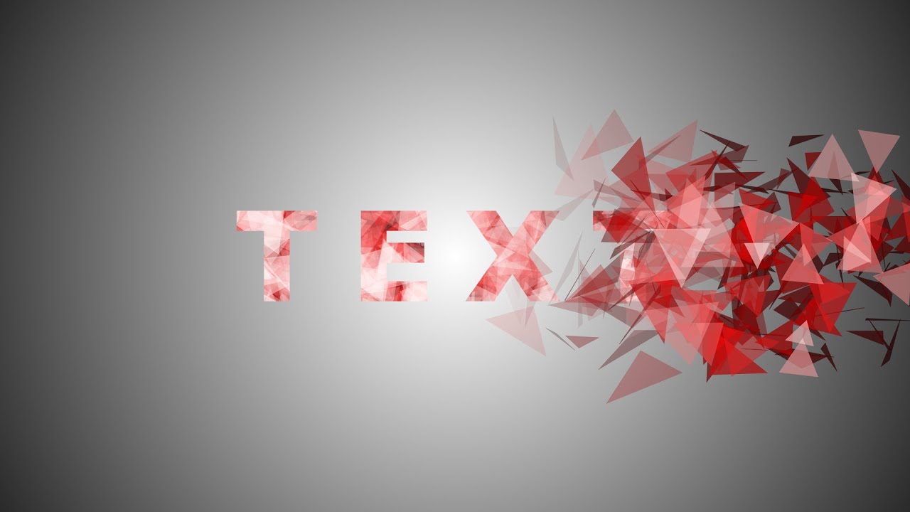 After Effects Tutorial Particles Text Effect Youtube