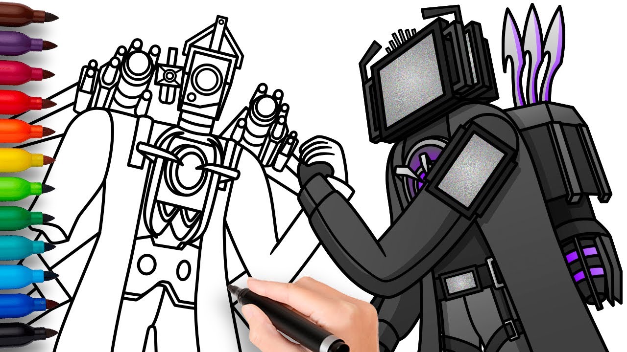 Como Dibujar A Titan Cameraman And Titan Tv Man Skibidi Toilet