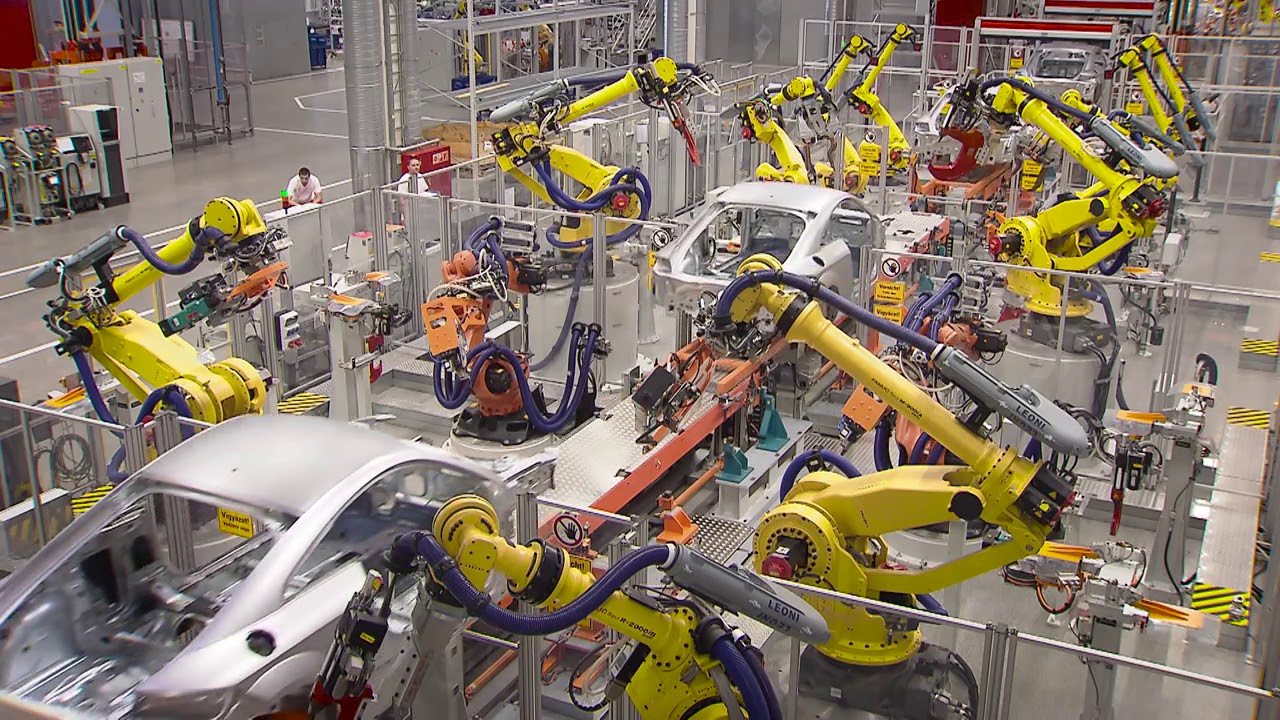 промышленные роботы Fanuc на автомобильном заводе Audi Youtube